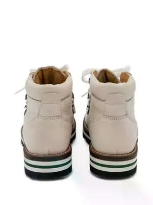 MONPIZ Leather Lace-up Boots