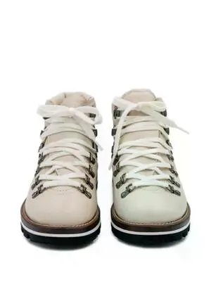 MONPIZ Leather Lace-up Boots