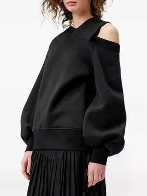 IOANA CIOLACU Sweatshirt With Cut-out Shoulders - Black