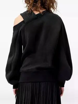 IOANA CIOLACU Sweatshirt With Cut-out Shoulders - Black