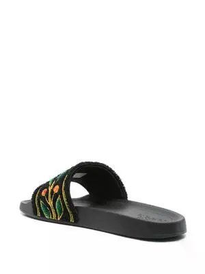 Casablanca Laurel Slides - Black
