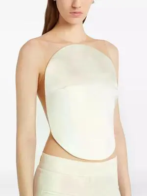COURREGES Sheer-panel Bodysuit - Neutrals