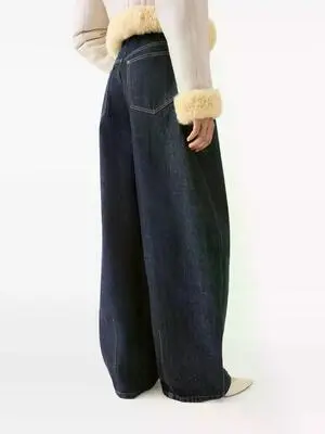 Jacquemus Le De-nîmes Ovalo Pleated Jeans - Blue