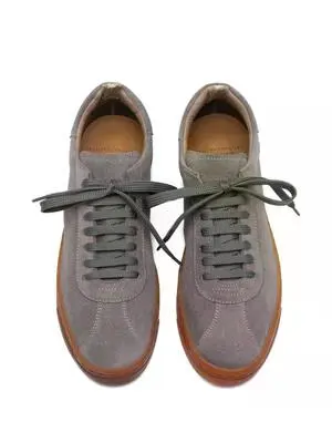 Officine Creative Karma Lace-up Suede Sneakers - Grey