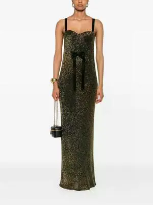 SILK LOVE & LACE Sequin Embellished Maxi Dress