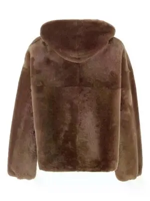 BLANCHA Hooded Shearling Jacket