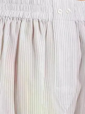 Alexander Wang Pinstripe Elastic-waist Shorts - White