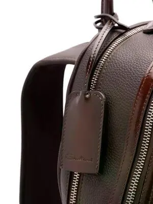 Santoni Leather Zip-fastening Backpack