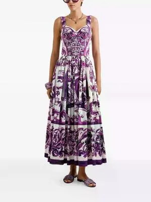Dolce & Gabbana Graphic-print Midi Dress