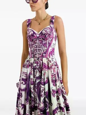 Dolce & Gabbana Graphic-print Midi Dress