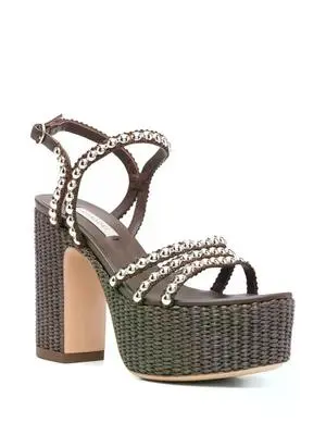 Casadei 120mm Isa Studsway Platform Sandals