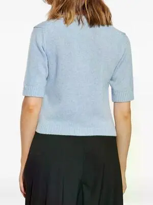 GANNI Tie-front Knitwear