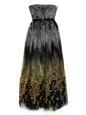 SAIID KOBEISY Embroidered Maxi Dress