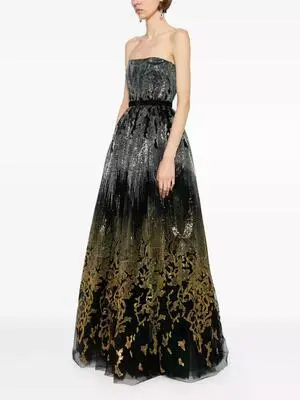 SAIID KOBEISY Embroidered Maxi Dress