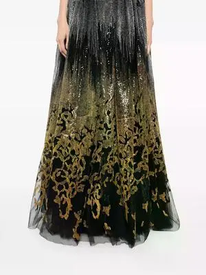 SAIID KOBEISY Embroidered Maxi Dress