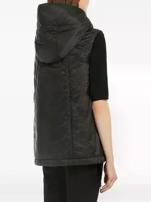 Max Mara Hooded Quilted Gilet - Black
