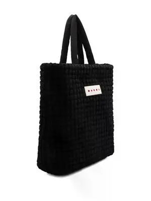 Marni Padded Bubble Tote Bag - Black
