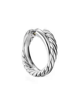 David Yurman Sterling Cable Hoop Earrings