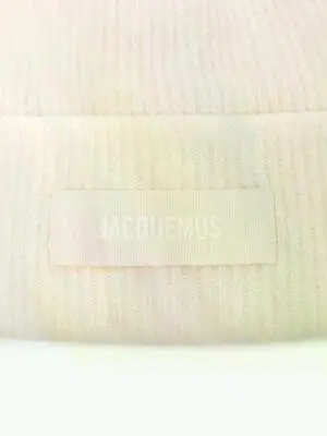 Jacquemus Gros Grain Beanie - White