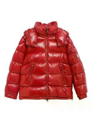 Moncler Maire Hooded Puffer Jacket - Red