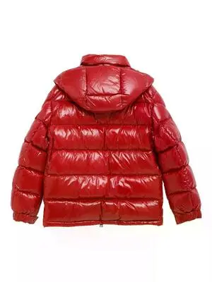 Moncler Maire Hooded Puffer Jacket - Red