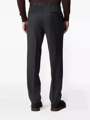 Brooks Brothers Pressed-crease Tapered Trousers