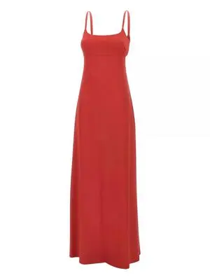 Max Mara Dede Bow-embellished Cut-out Dress - Red