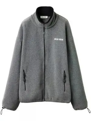 Miu Miu Full Zip Sweatshirts Hoodies For Women