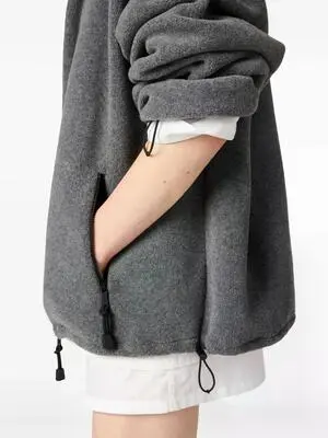 Miu Miu Zip-up Fleece Sweatshirt