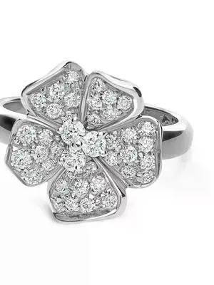 LEO PIZZO 18kt White Gold Flora Diamond Ring
