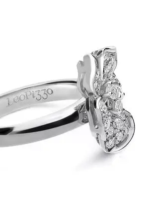 LEO PIZZO 18kt White Gold Flora Diamond Ring