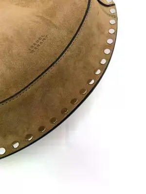 Isabel Marant Étoile Oskan Studded Leather Shoulder Bag - Neutrals