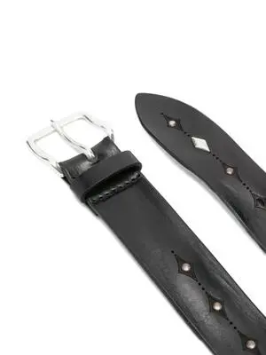 Orciani Studded Leather Belt