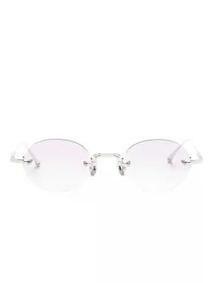 Matsuda M5002 Oval-frame Sunglasses - Silver