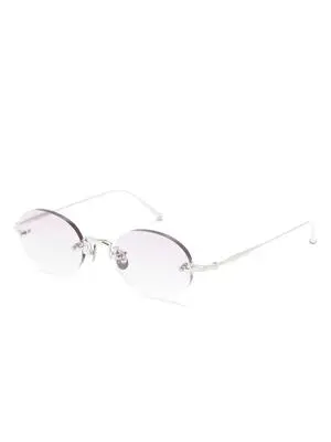 Matsuda M5002 Oval-frame Sunglasses - Silver