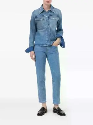 Closed High-waisted Straight Leg Jeans