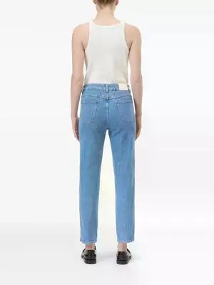 Closed High-waisted Straight Leg Jeans