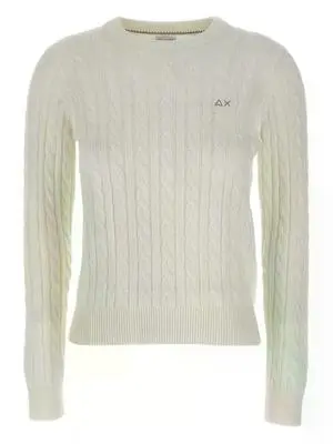 SUN 68 Cable-knit Sweater - Light And Natural