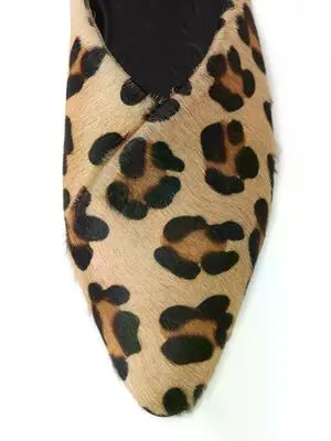 Closed Leopard Print Ballerinas