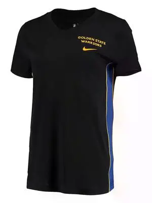 Nike Wonba Golden State Warriors V-neck T-shirt - Black