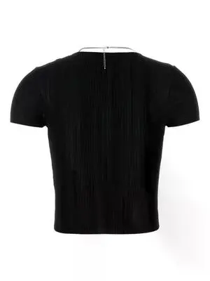 Alexander Wang Chain-embellished Ribbed Top