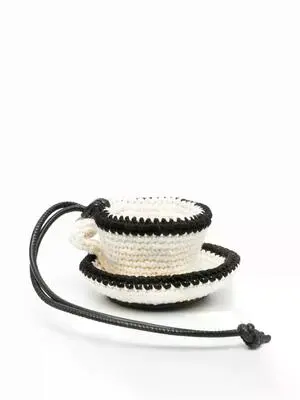 JW Anderson Crocheted-cup Charm - Neutrals