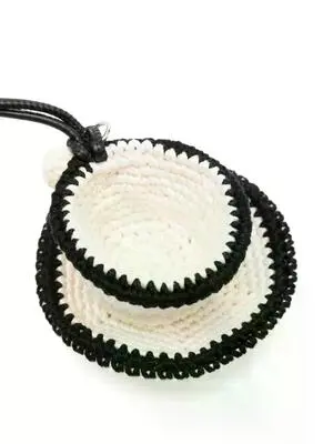 JW Anderson Crocheted-cup Charm - Neutrals