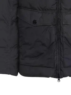 Stone Island Hooded Padded Coat - Black