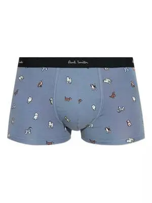 Paul Smith Dog-print Boxers - Blue