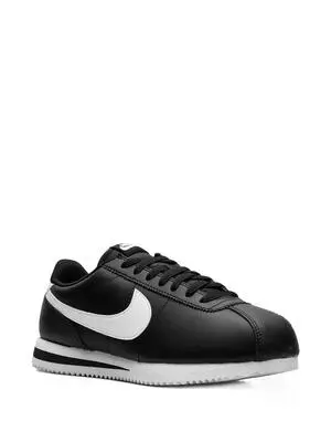 Nike Cortez Leather Sneakers - Black