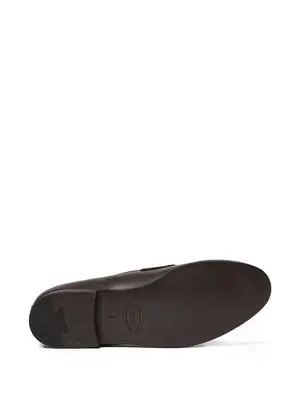 SCAROSSO Austin Leather Penny Loafers