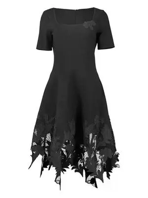 Oscar De La Renta Floral-lace Dress