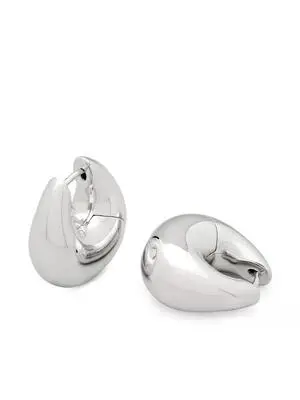 Tom Wood Medium Bao Hoop Earrings - Silver