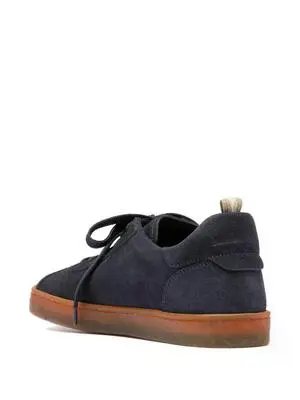 Officine Creative Karma Lace Up Round Toe Sneakers - Blue